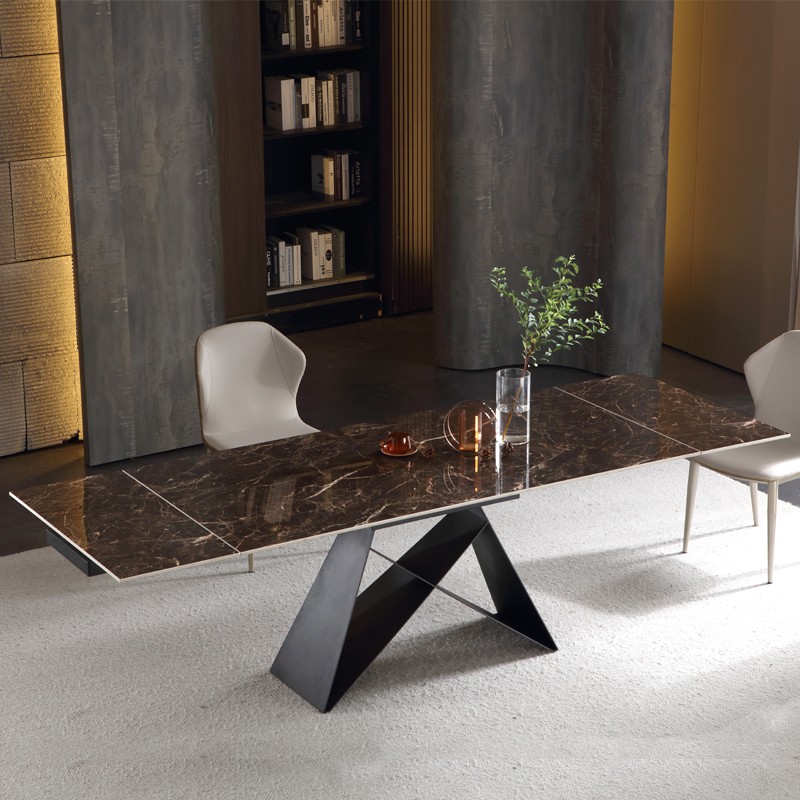 Table de salle à manger moderne en céramique PROMETHEUS 180-220-260cm ...