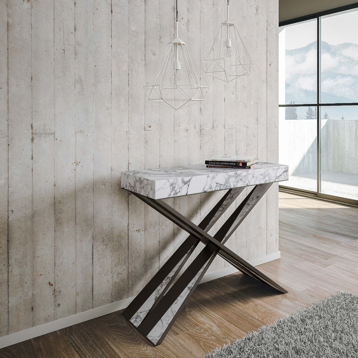 Table console extensible - 1 à 15 places - MADE IN ITALY