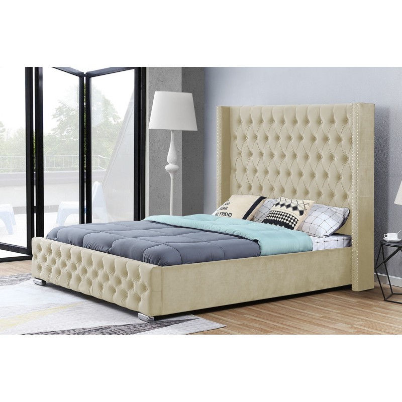 Lit design grande tête de lit LIA