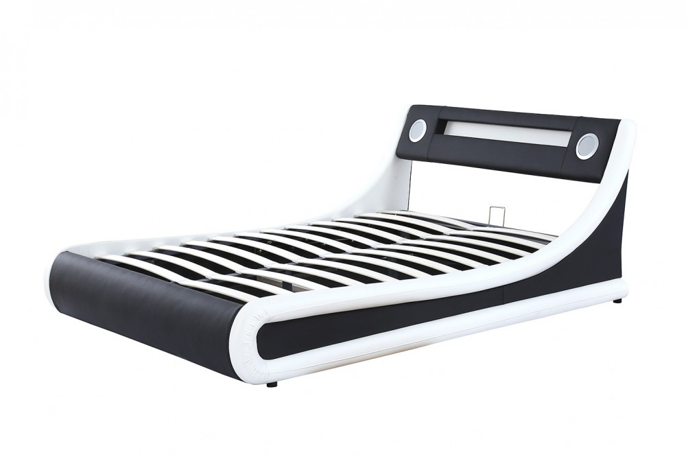 Modernes Doppelbett mit LED und Bluetooth