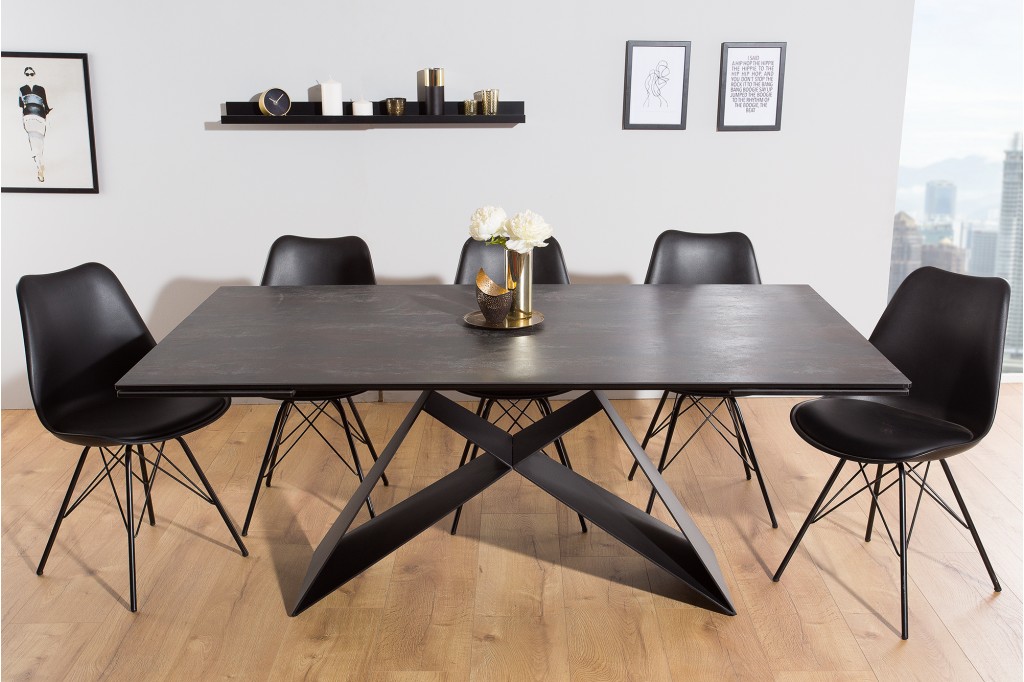Table de salle à manger moderne en céramique PROMETHEUS 180-220-260cm ...