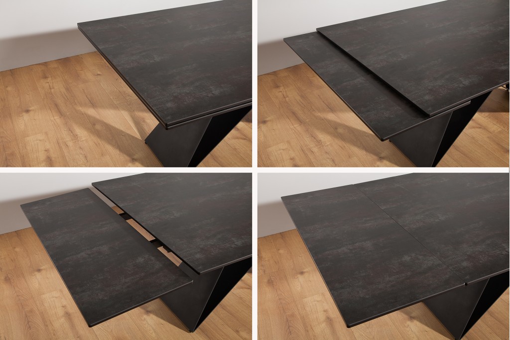 Table de salle à manger moderne en céramique PROMETHEUS 180-220-260cm ...