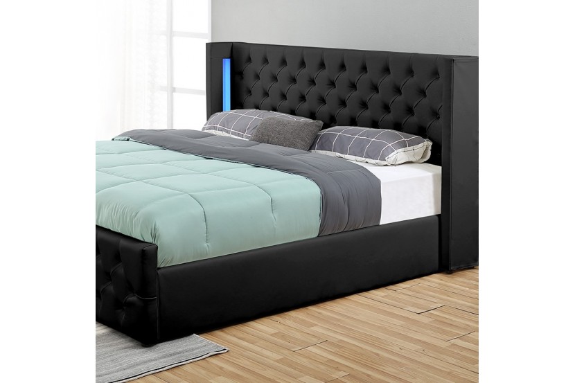 Lit coffre design avec led OSMOS