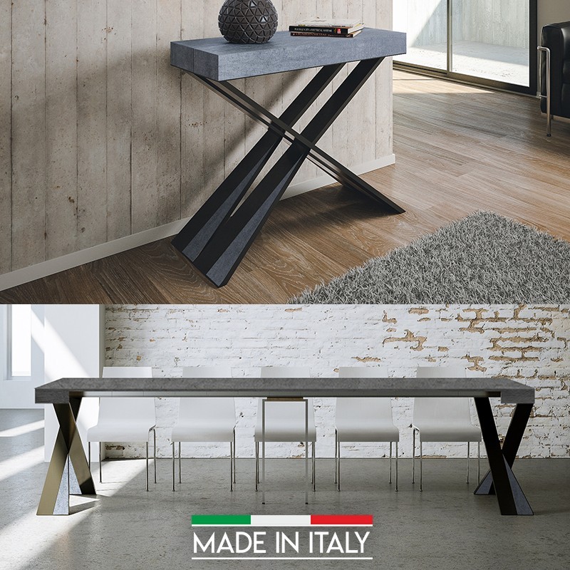 Table console extensible - 1 à 15 places - MADE IN ITALY