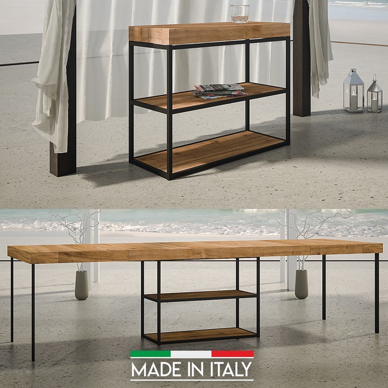 Table console extensible - 1 à 15 places - MADE IN ITALY