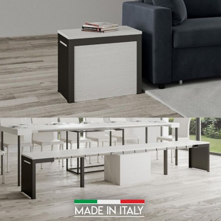Table console extensible - 1 à 15 places - MADE IN ITALY
