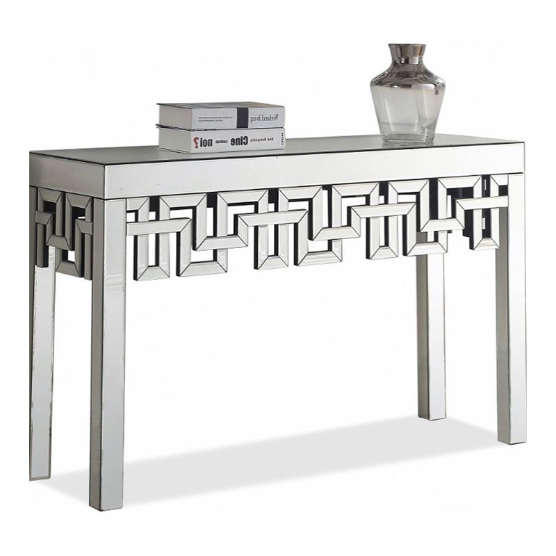 Console design en verre miroir DYNASTIE