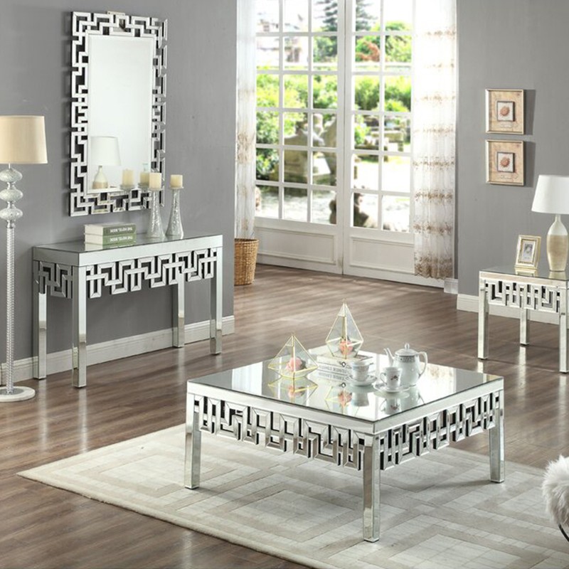 Console design en verre miroir DYNASTIE