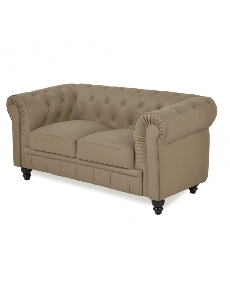 Canapé Chesterfield 3 places capitonné