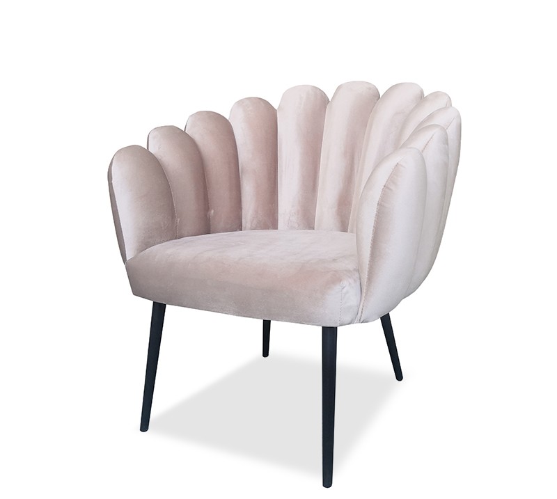 Fauteuil velours design LOUNGE