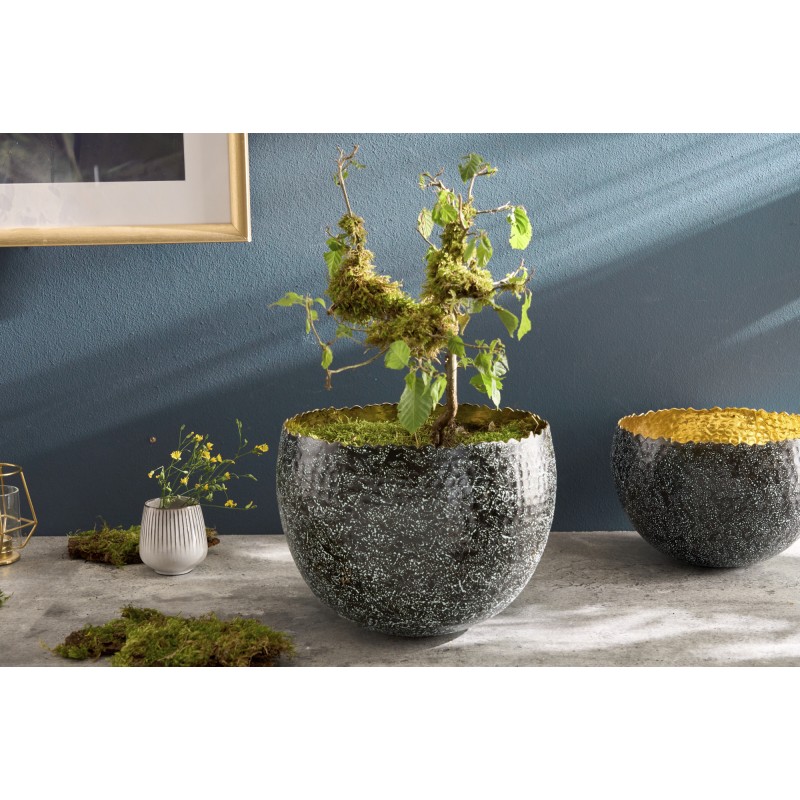 Handgearbeitete Deko Schale ORIENT 52cm gold mit Patina im Classic ...