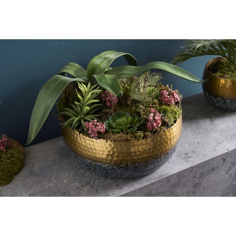 Handgearbeitete Deko Schale ORIENT 23cm silber mit Patina im Classic ...