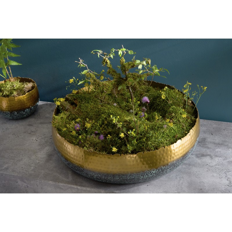 Handgearbeitete Deko Schale ORIENT 23cm silber mit Patina im Classic ...